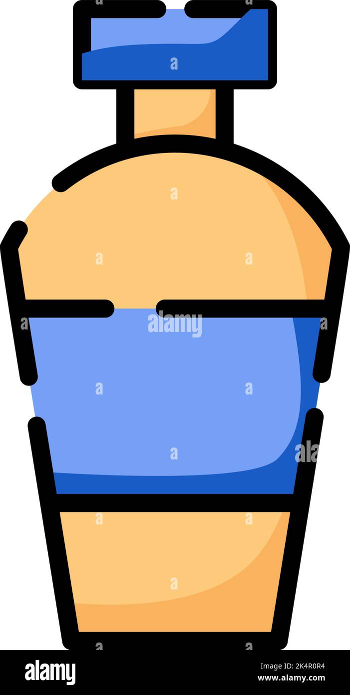 Cosmetic face lotion, illustration, vector on a white background Stock ...