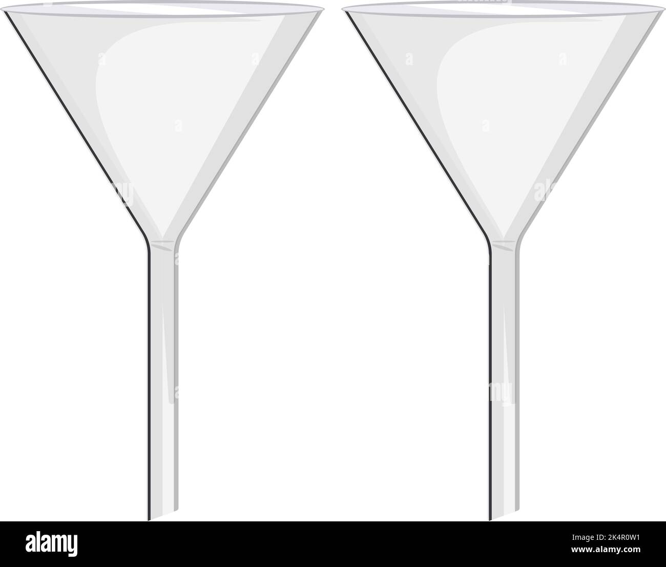 Doodle plastic glass vector Cut Out Stock Images & Pictures - Alamy