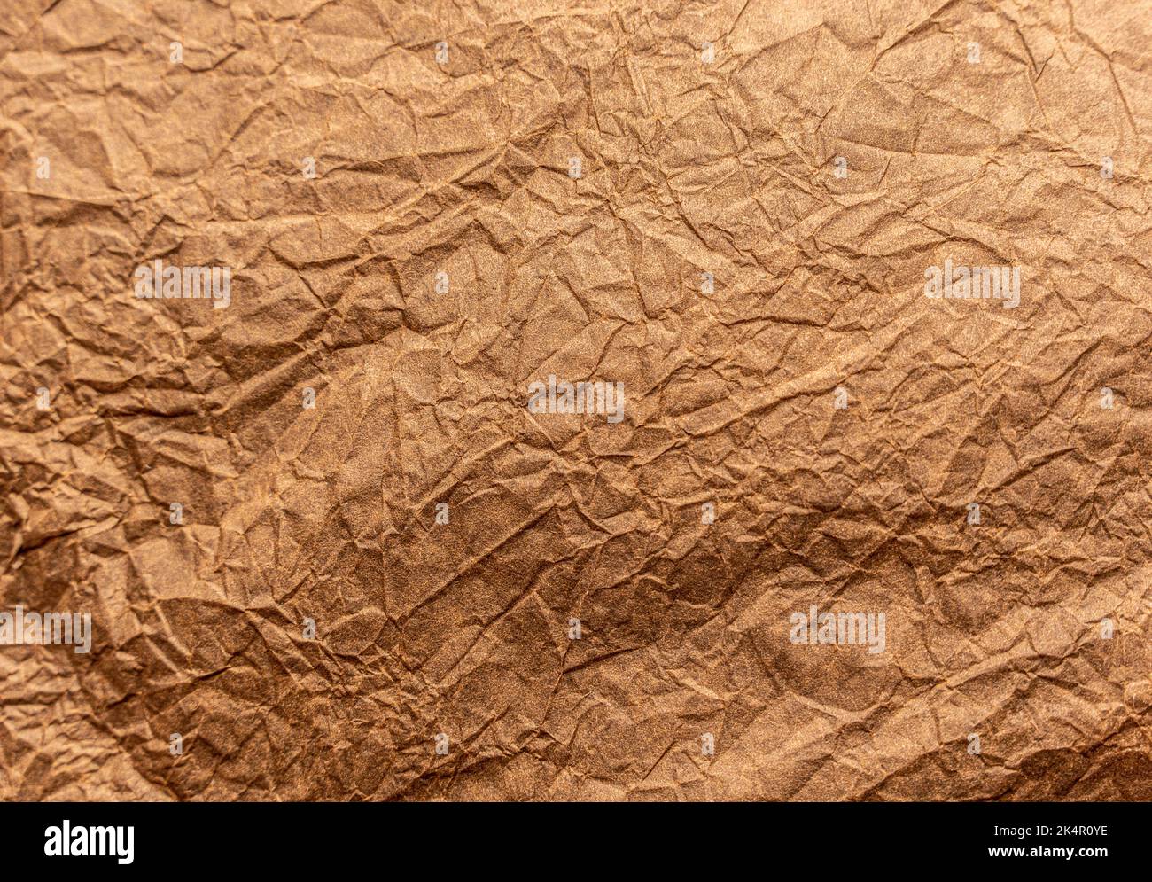 Abstract wrinkled wrinkled texture of wrapping brown paper. Abstract ...