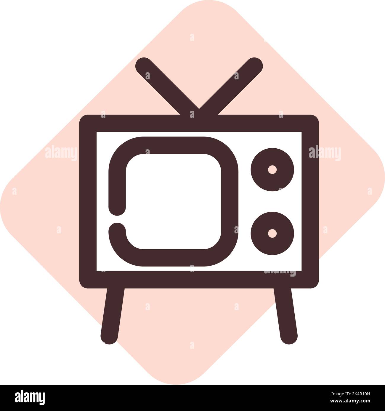 Broadcast TV, illustration, vector on a white background Stock Vector ...
