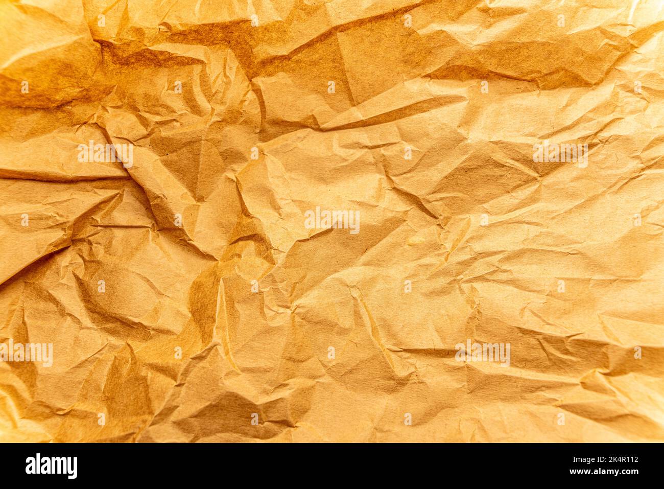 Abstract wrinkled wrinkled texture of wrapping brown paper. Abstract ...