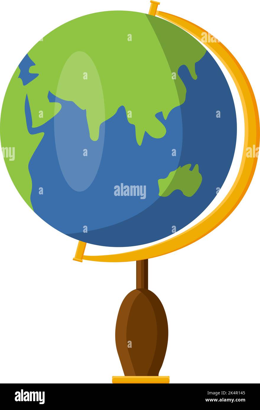 World globe, illustration, vector on a white background Stock Vector ...