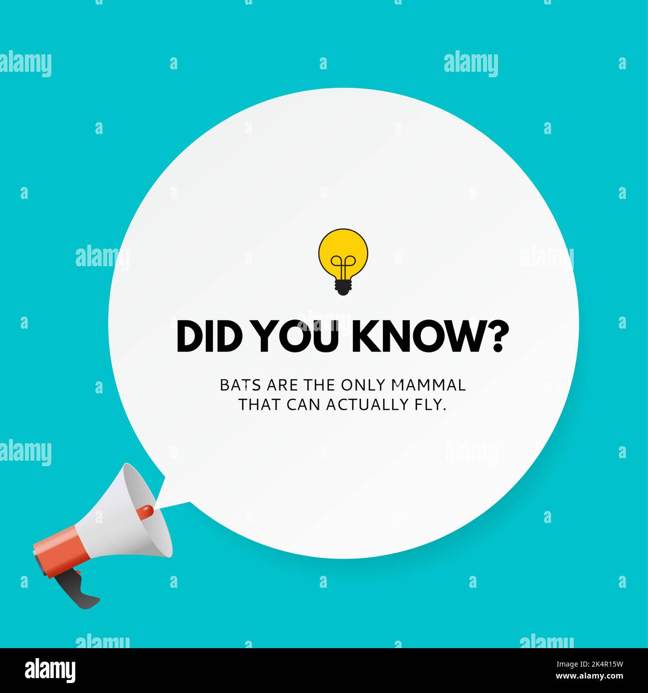 Did you know interesting fact Vector Illustration Stock Vector Image ...