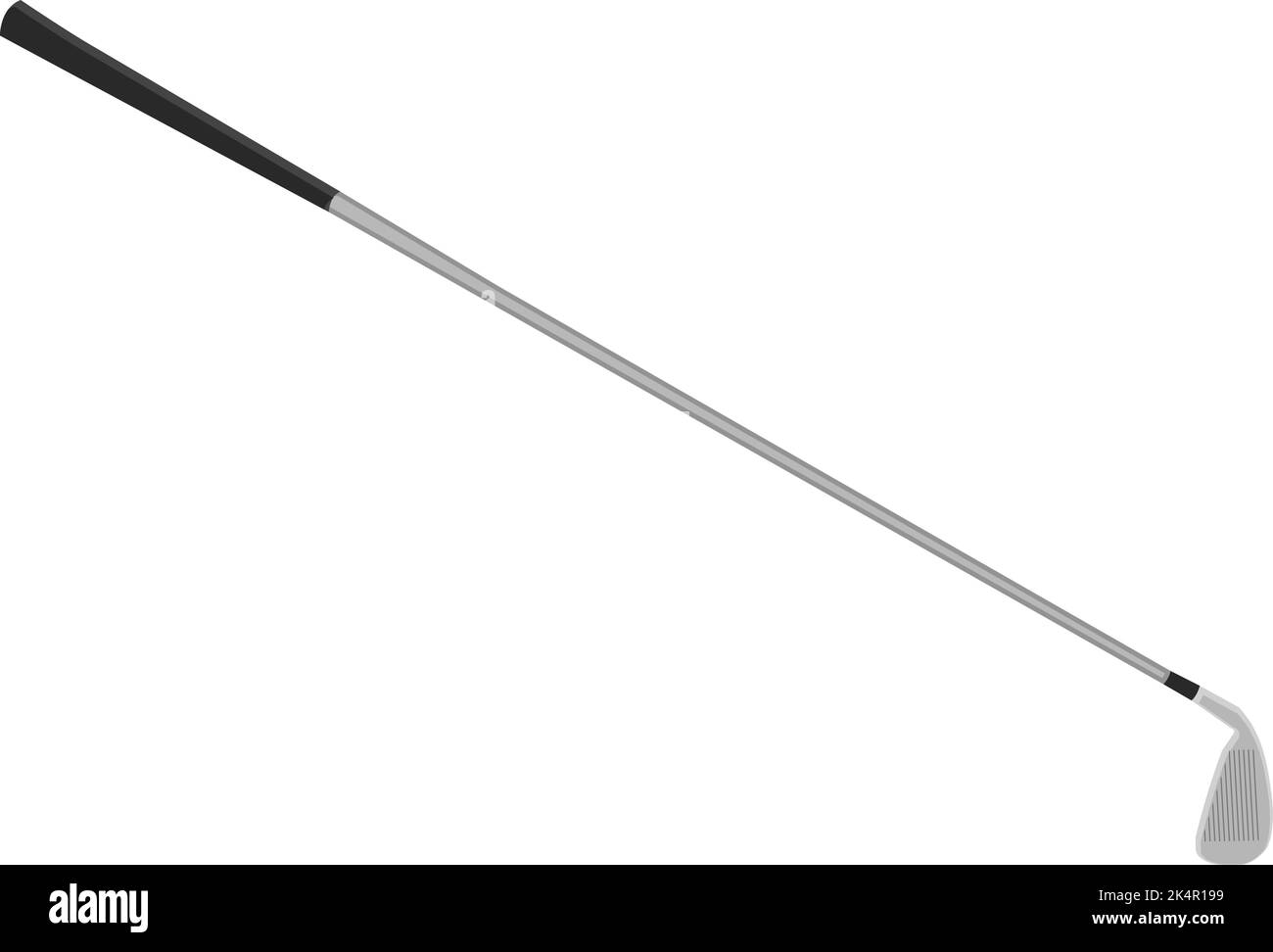 One golf club, illustration, vector on a white background Stock Vector ...