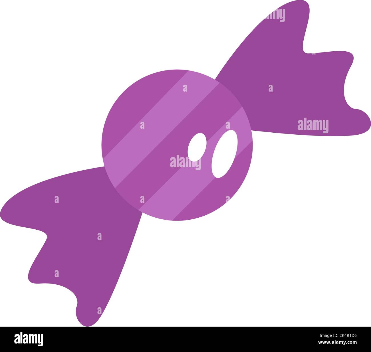 Purple candy wrapper, illustration, vector on a white background Stock ...