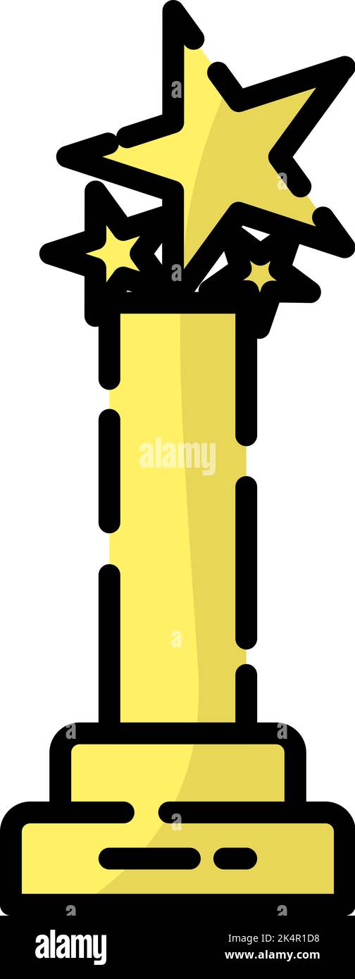 Cinema reward, illustration, vector on a white background Stock Vector ...