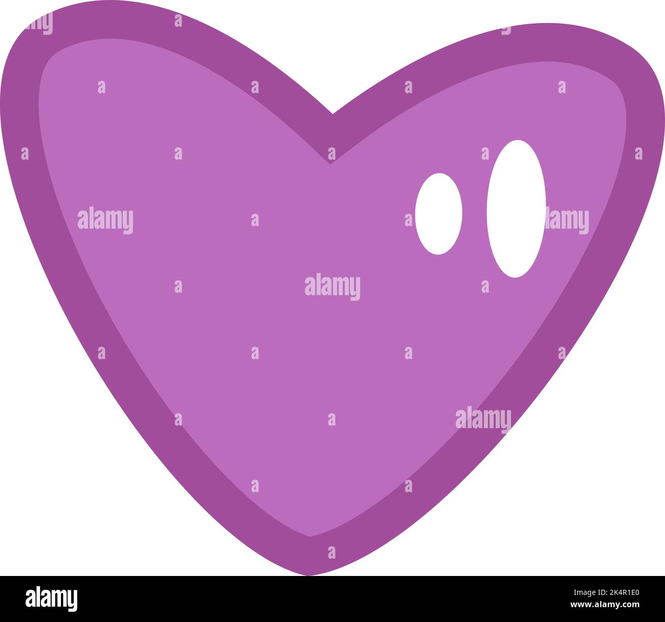 Heart shaped candy, illustration, vector on a white background Stock ...