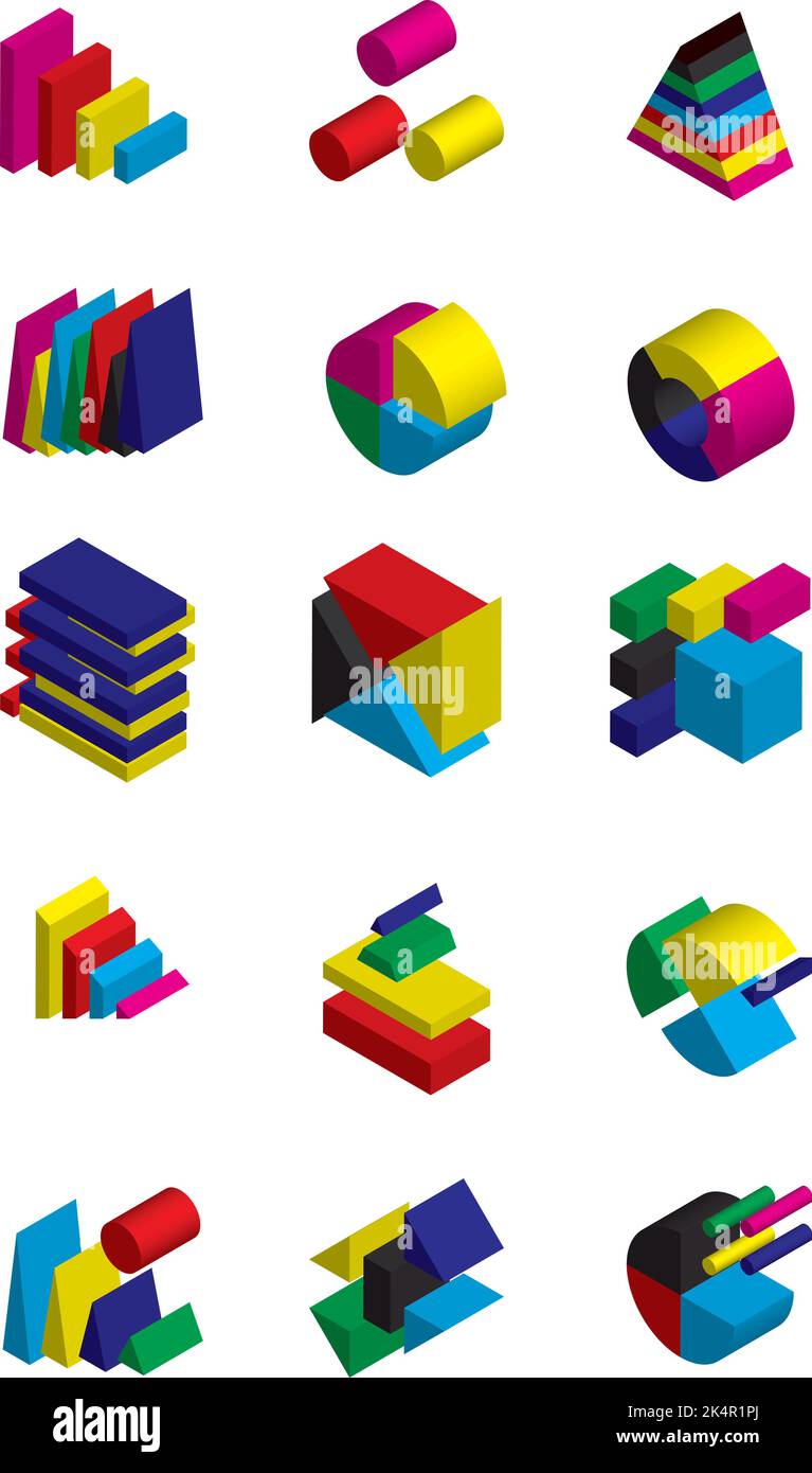 Colorful diagrams, illustration, vector on a white background Stock ...