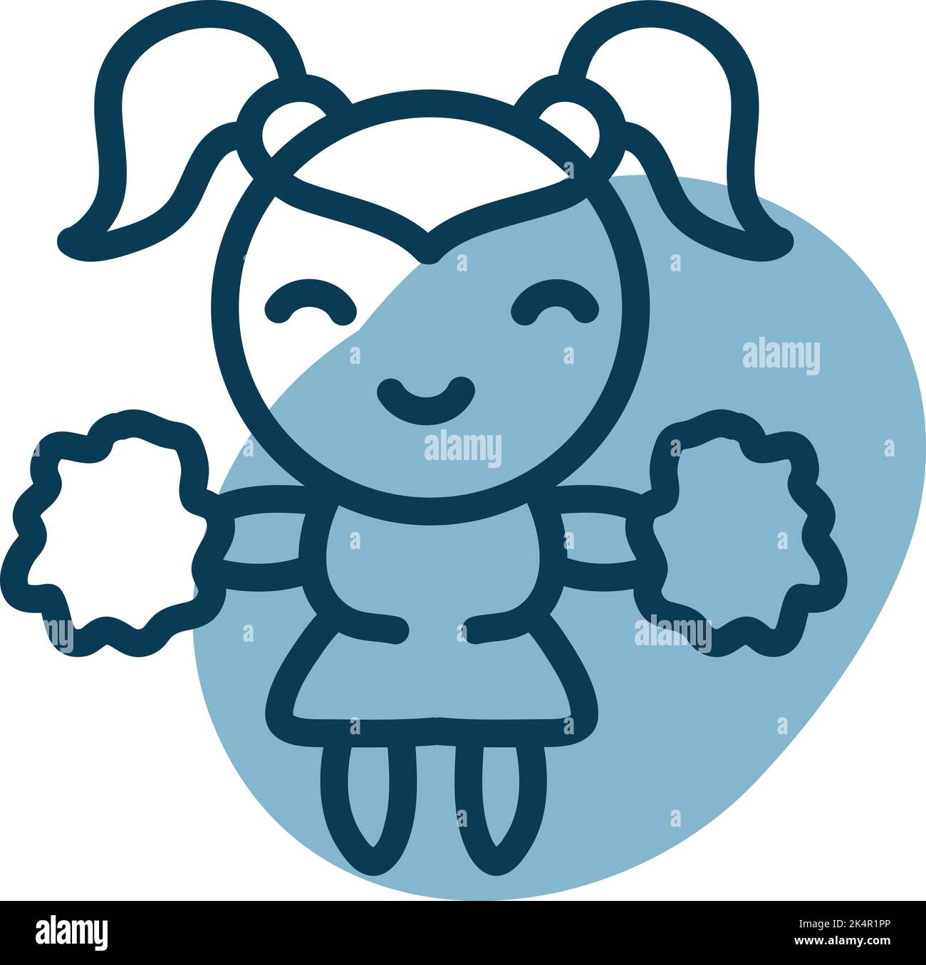 Pom icon on white Stock Vector Images - Alamy