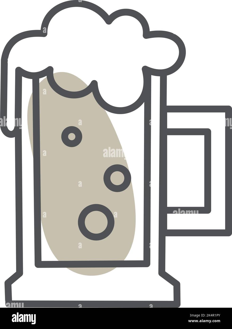 Beer jug, illustration, vector on a white background Stock Vector Image ...