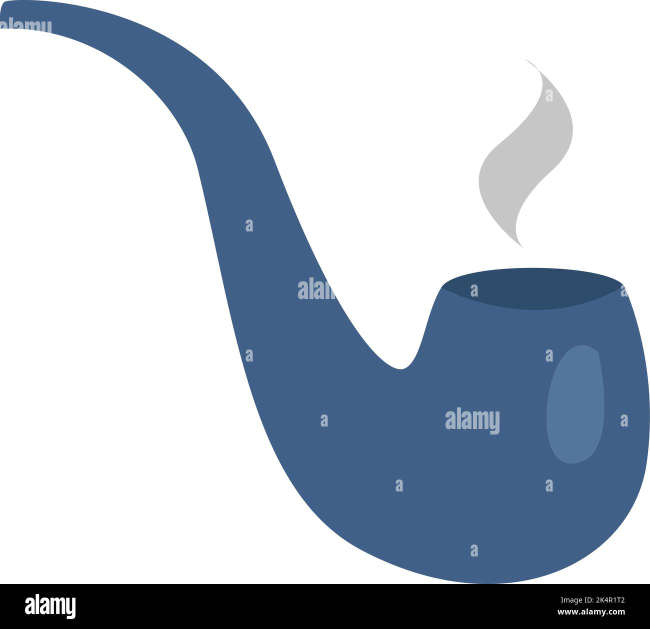 Fathers smoking pipe, illustration, vector on a white background Stock ...