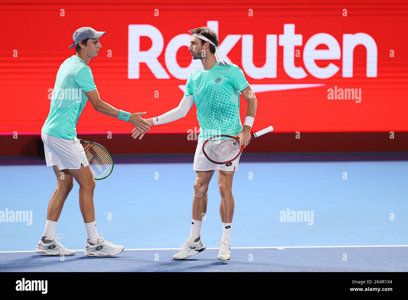 Ariake Colosseum, Tokyo, Japan. 3rd Oct, 2022. Sander Gille Joran ...
