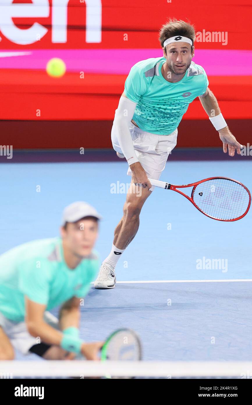 Ariake Colosseum, Tokyo, Japan. 3rd Oct, 2022. Sander Gille Joran ...