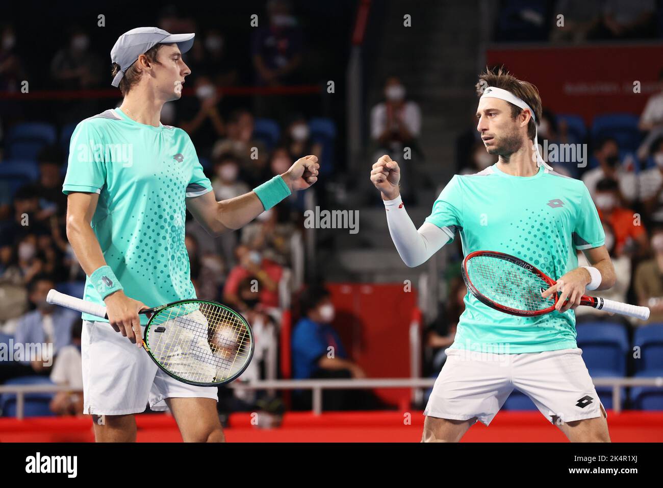 Ariake Colosseum, Tokyo, Japan. 3rd Oct, 2022. Sander Gille Joran ...