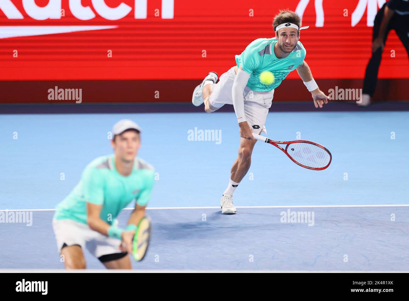 Ariake Colosseum, Tokyo, Japan. 3rd Oct, 2022. Sander Gille Joran ...
