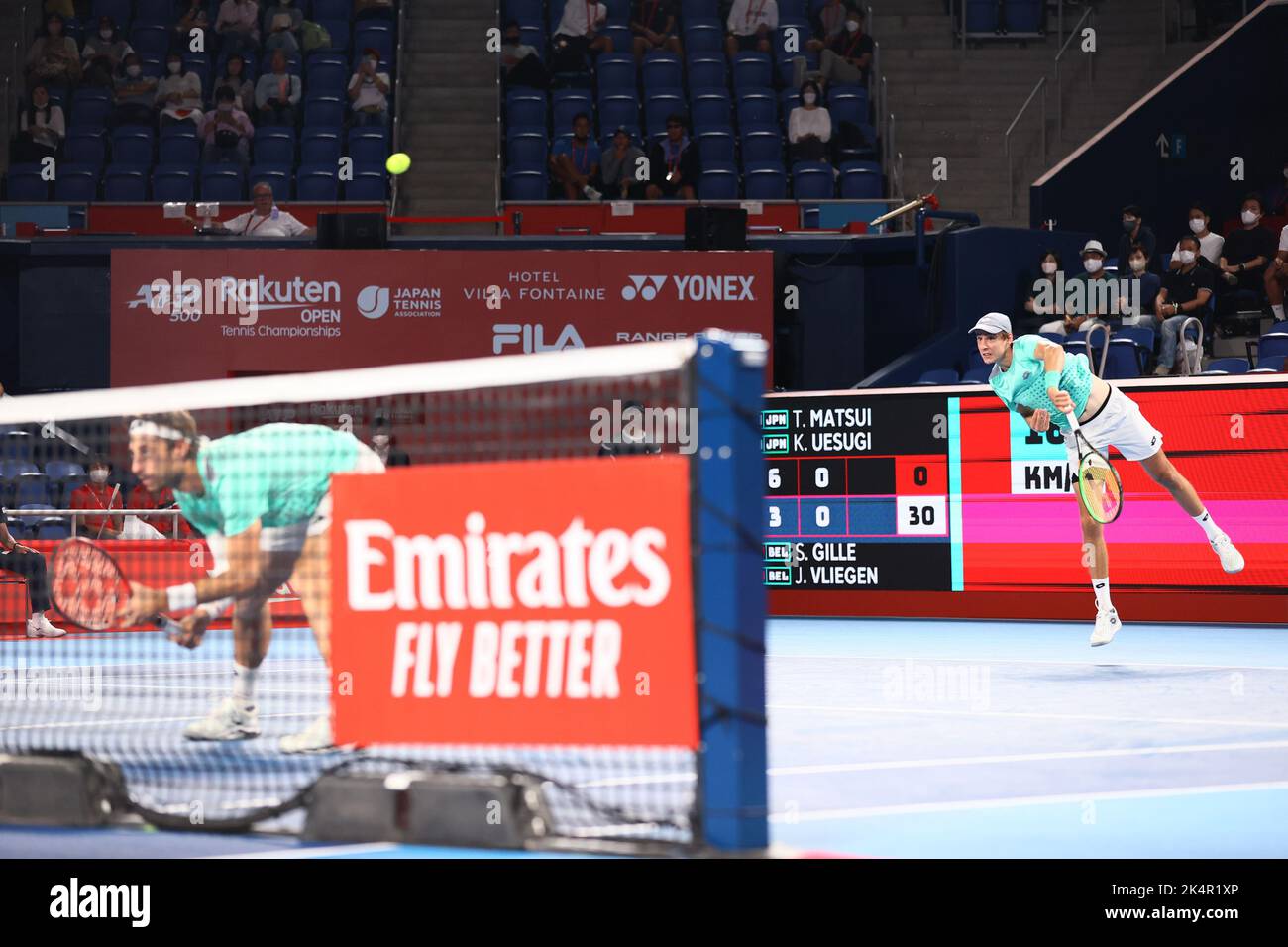 Ariake Colosseum, Tokyo, Japan. 3rd Oct, 2022. Sander Gille Joran ...