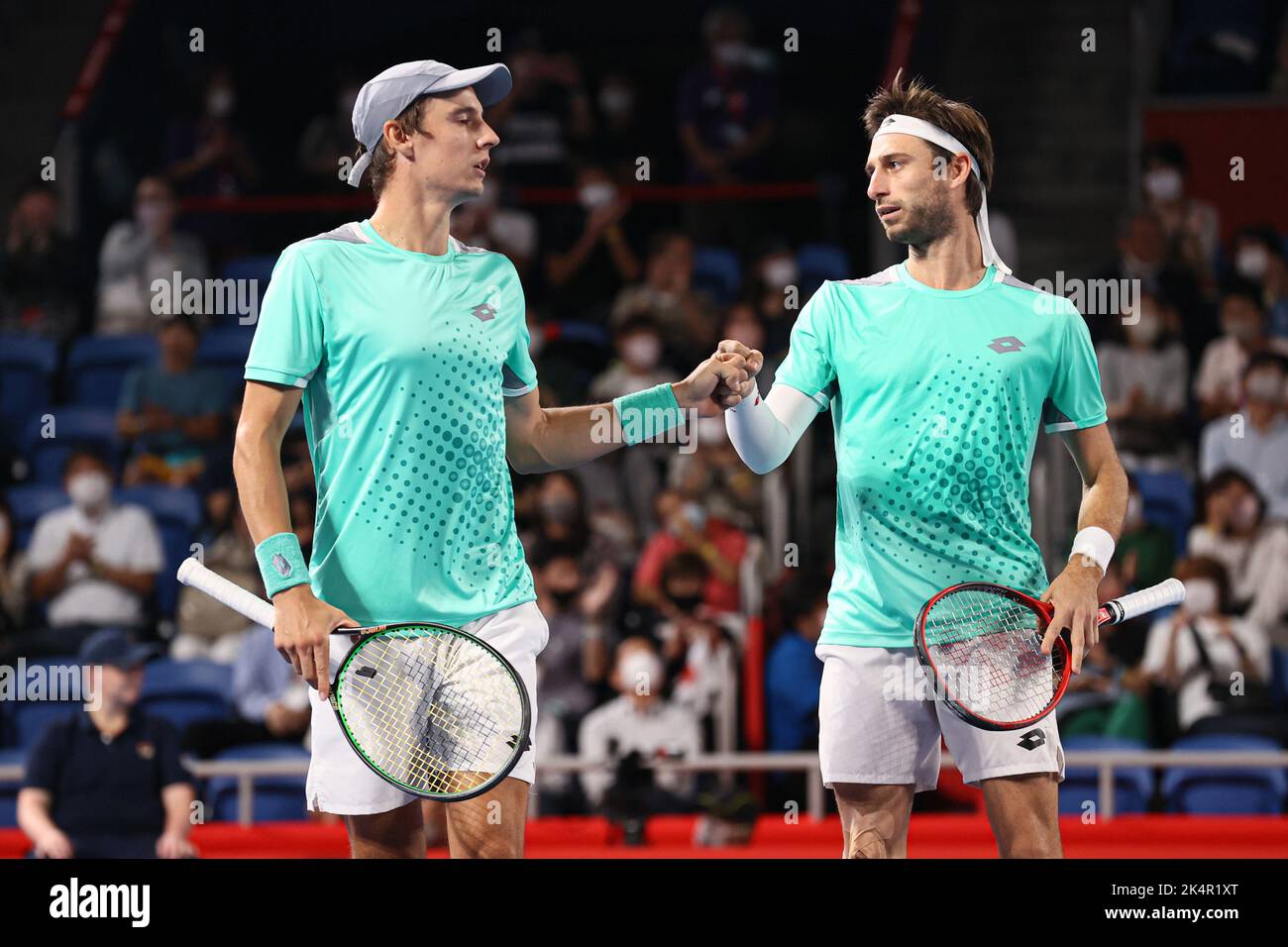 Ariake Colosseum, Tokyo, Japan. 3rd Oct, 2022. Sander Gille Joran ...
