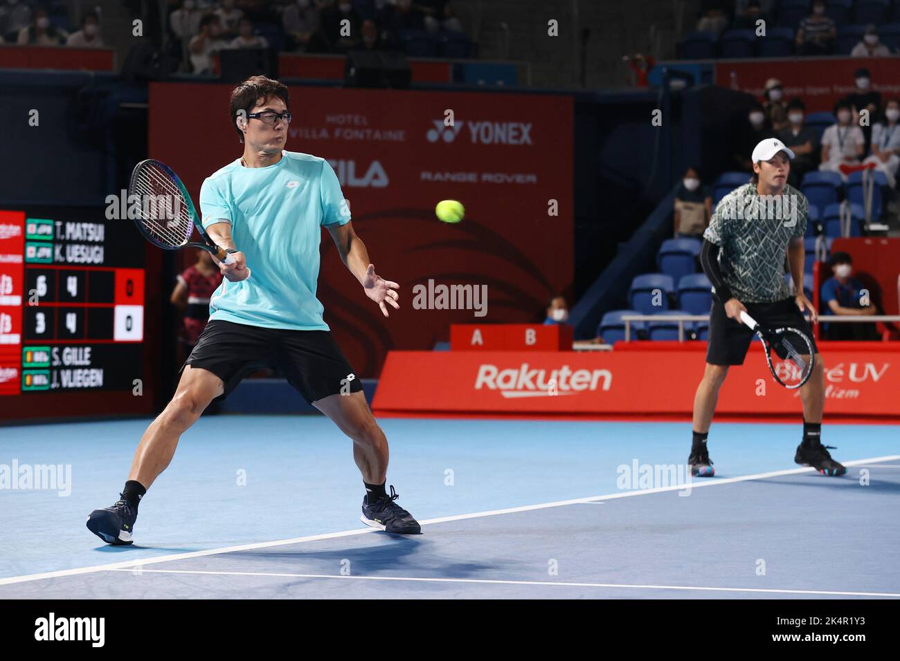 Ariake Colosseum, Tokyo, Japan. 3rd Oct, 2022. Toshihide Matsui Kaito Uesugi (JPN), OCTOBER 3 ...