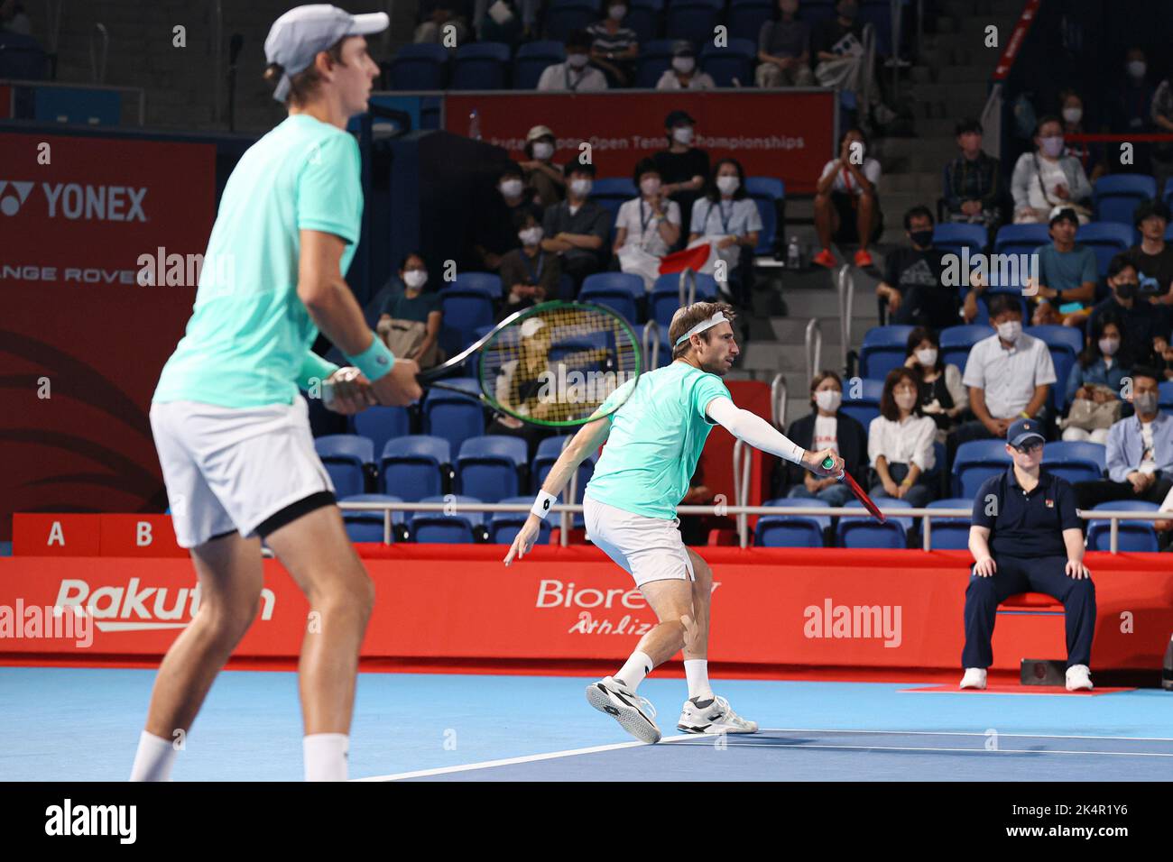 Ariake Colosseum, Tokyo, Japan. 3rd Oct, 2022. Sander Gille Joran ...