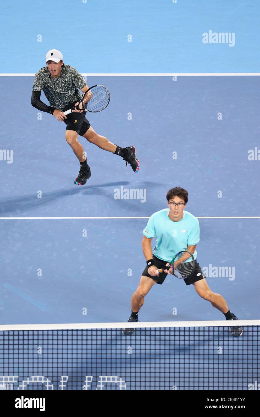 Ariake Colosseum, Tokyo, Japan. 3rd Oct, 2022. Toshihide Matsui Kaito Uesugi (JPN), OCTOBER 3 ...