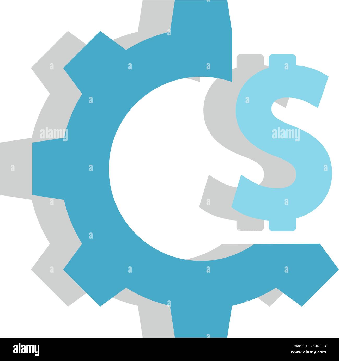 Money gear vector hi-res stock photography and images - Alamy