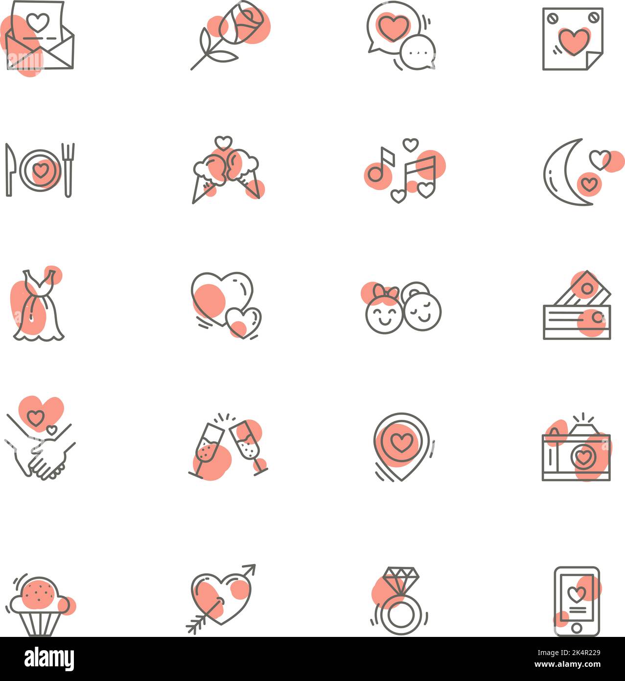Date night, illustration, vector on a white background Stock Vector ...