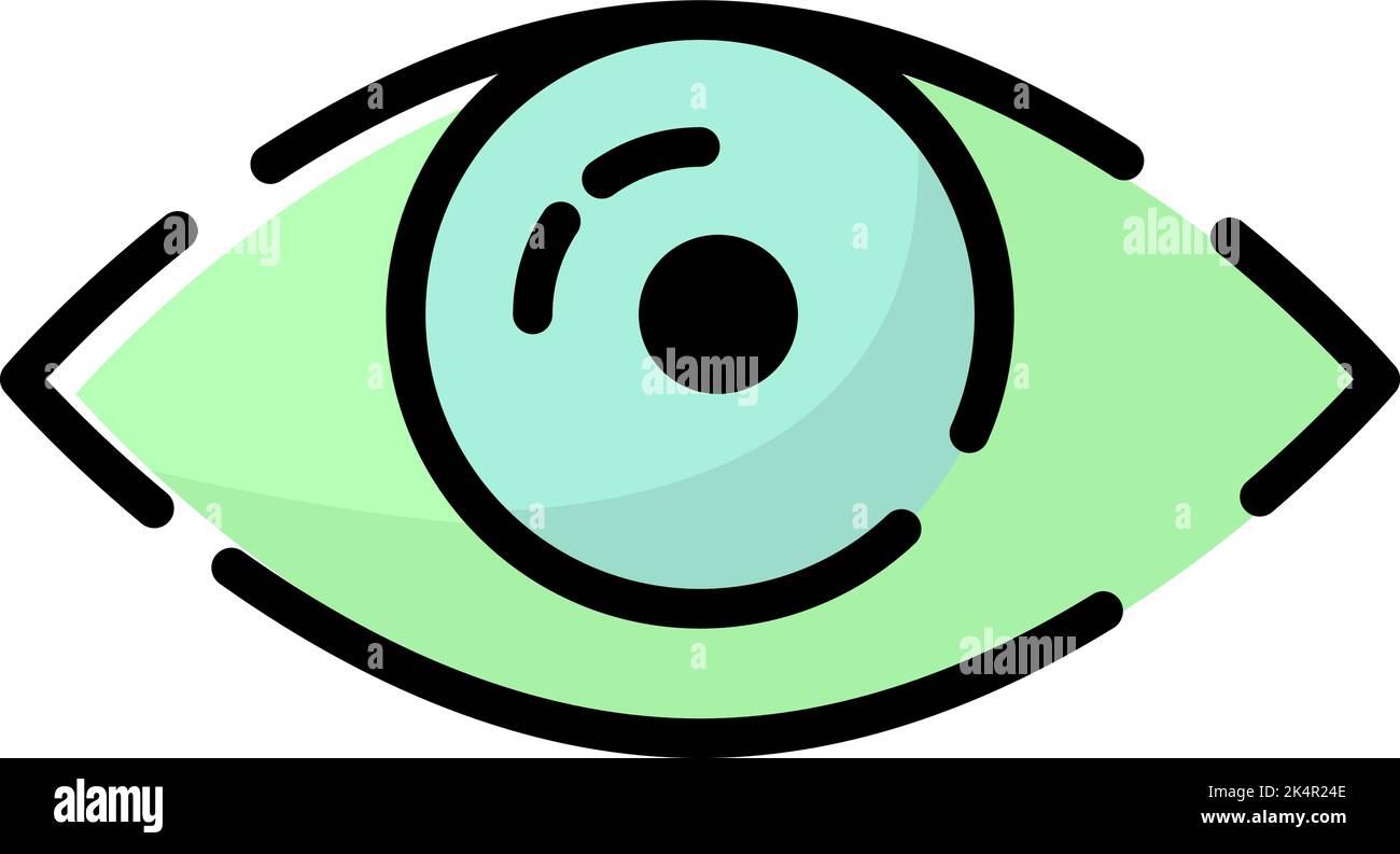 Red eye edit, illustration, vector on a white background Stock Vector ...