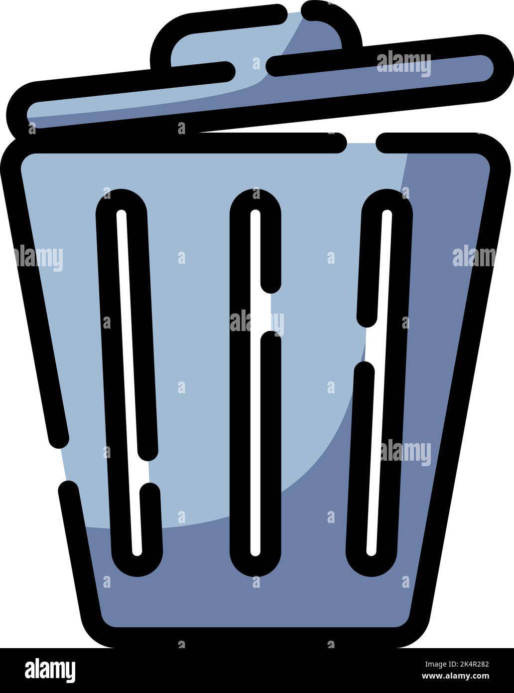 E wallet garbage, illustration, vector on a white background Stock ...
