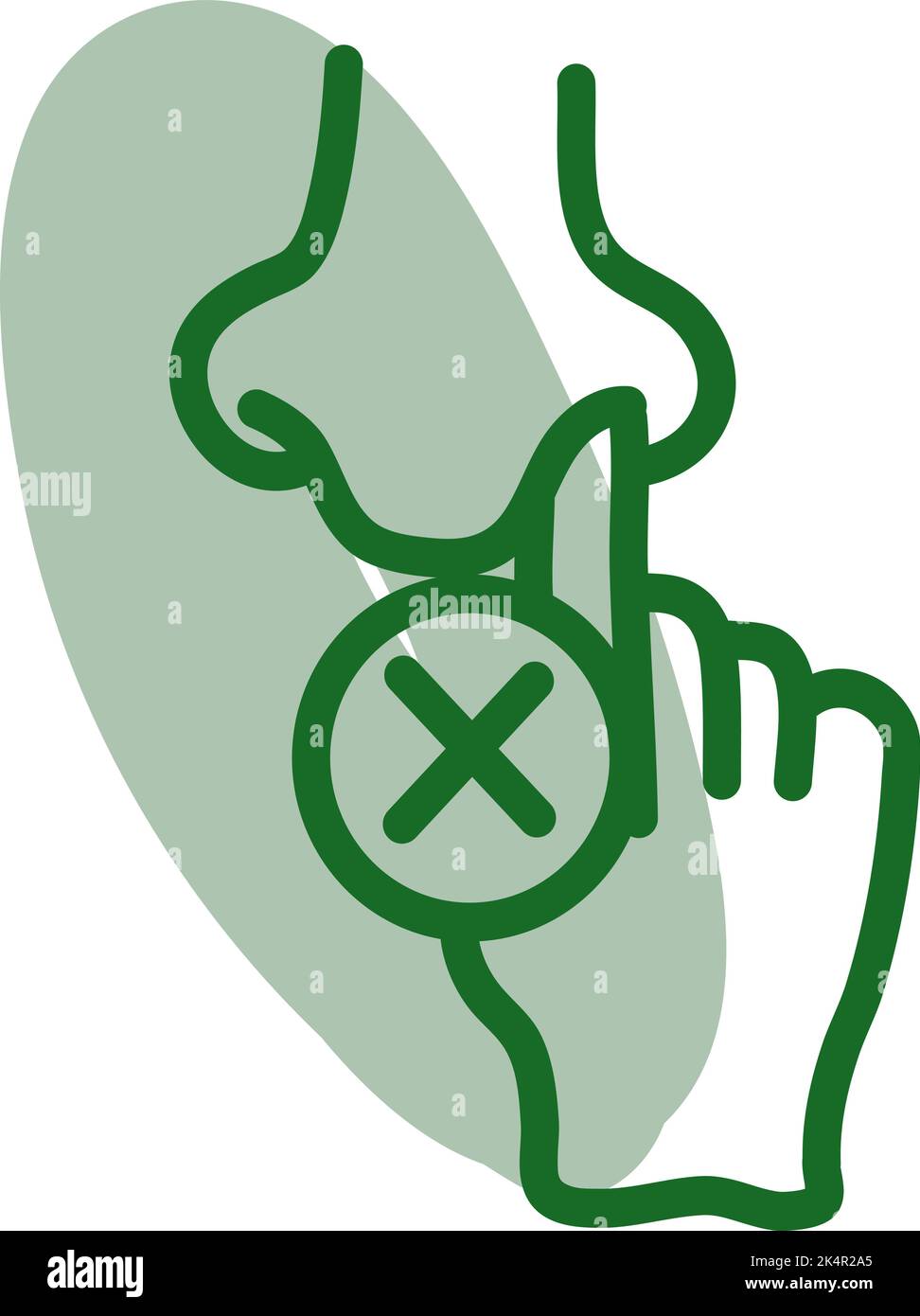 Girl picking her nose Stock Vector Images - Alamy