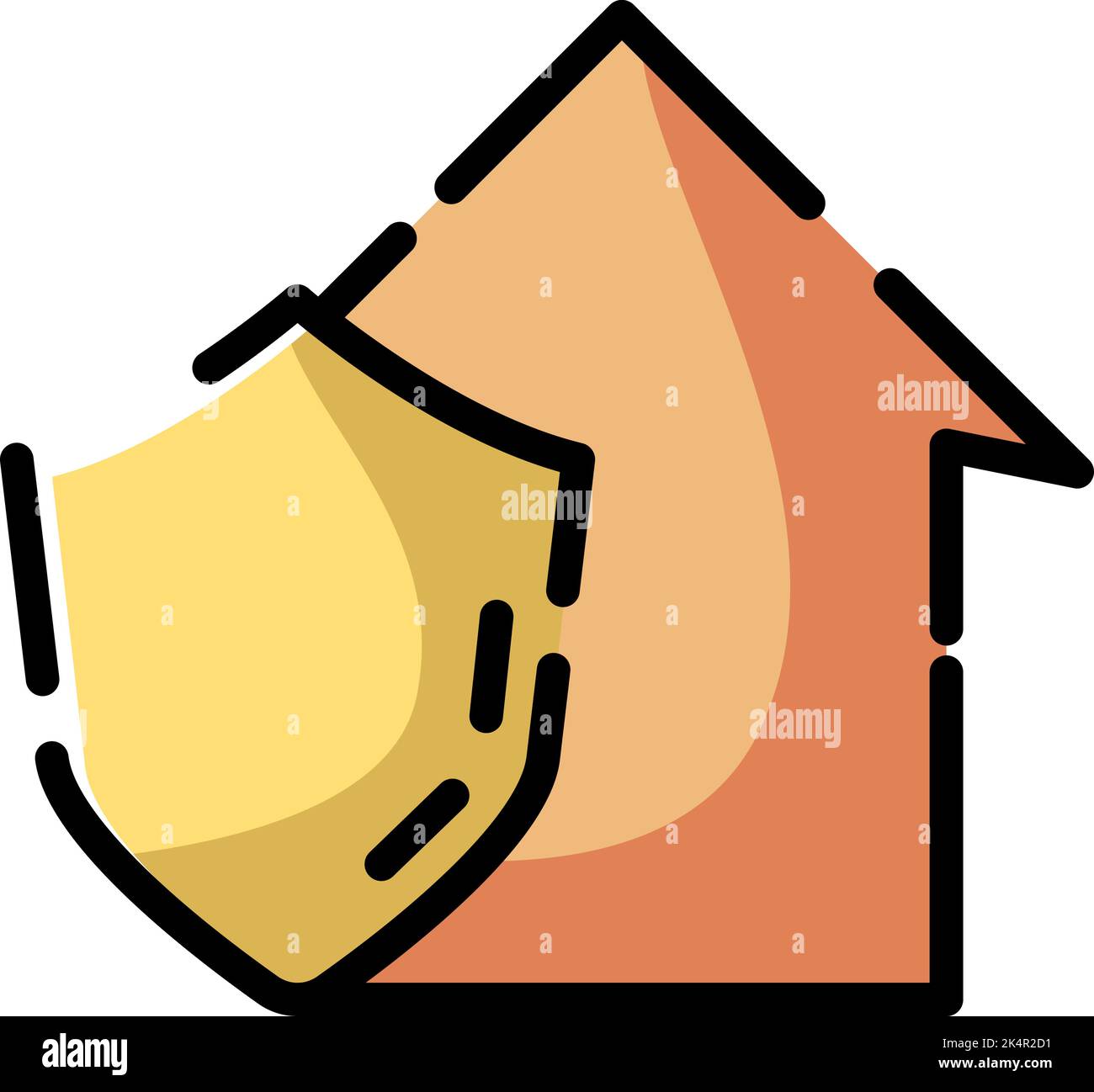 E wallet house insurance , illustration, vector on a white background ...