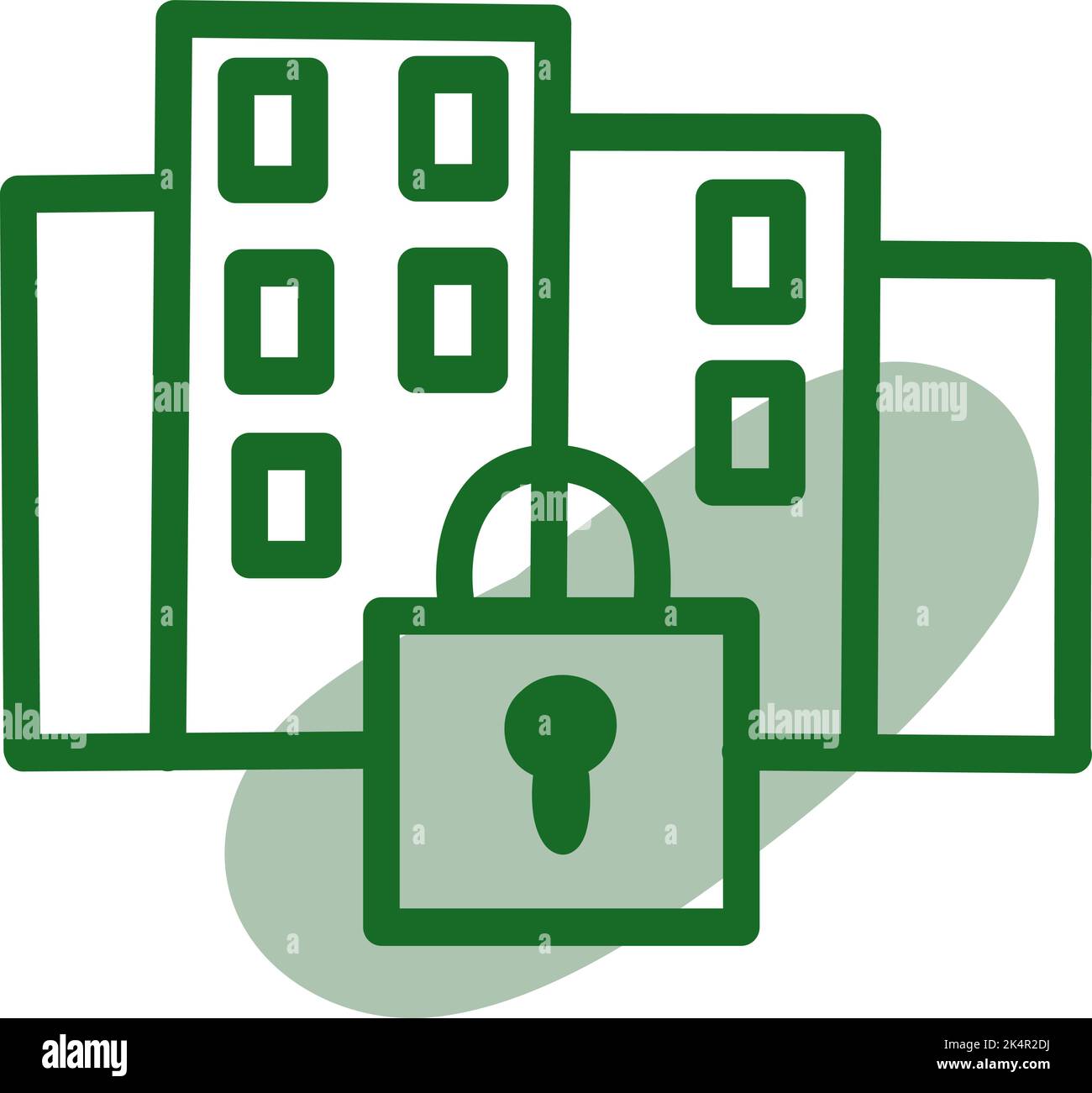 Vector concept town on Cut Out Stock Images & Pictures - Alamy