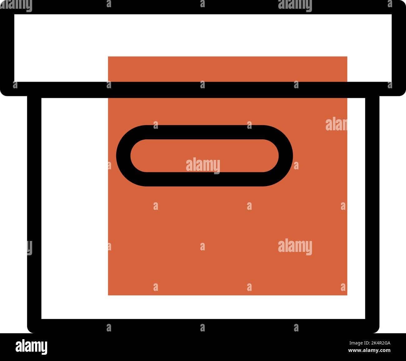 Digital box, illustration, vector on a white background Stock Vector ...