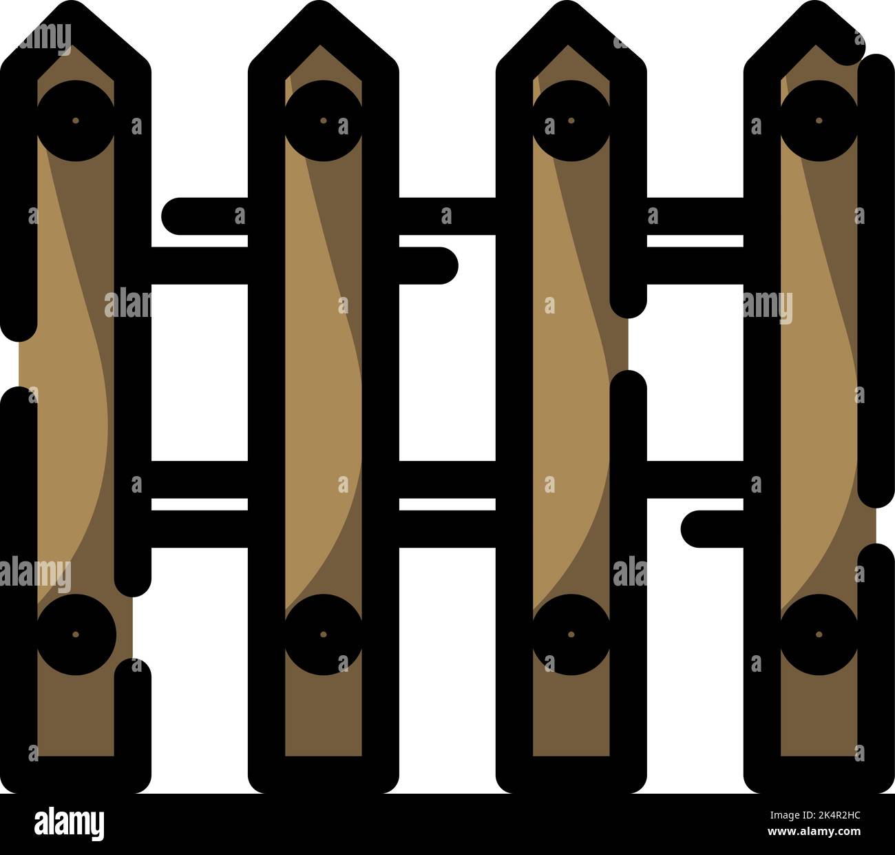 Board wall on fence Stock Vector Images - Alamy