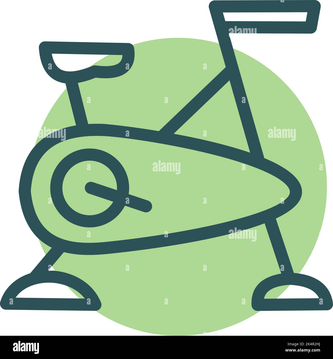 Gym bike, illustration, vector on a white background Stock Vector Image ...