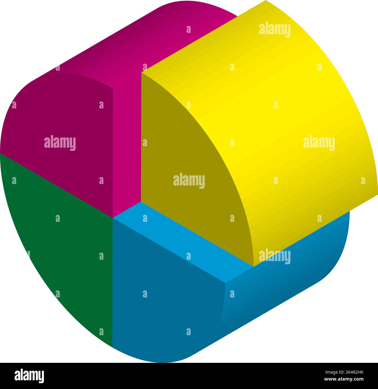 Vector circle diagram pie Cut Out Stock Images & Pictures - Alamy