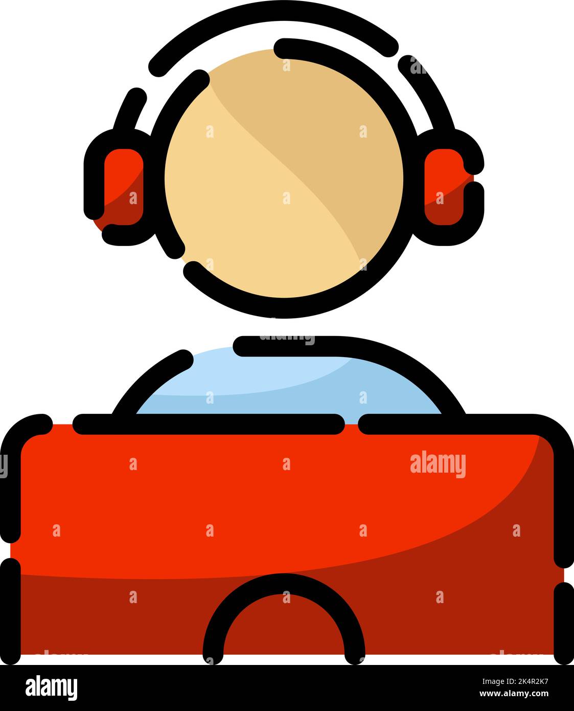 Firefighter support, illustration, vector on a white background Stock ...