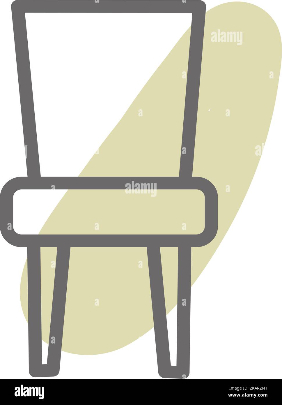 Kitchen chair, illustration, vector on a white background Stock Vector ...
