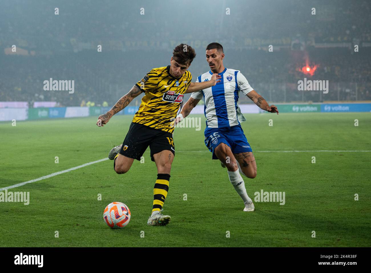 Athens, Lombardy, Greece. 3rd Oct, 2022. 12 LAZAROS ROTA of AEK ATHENS ...