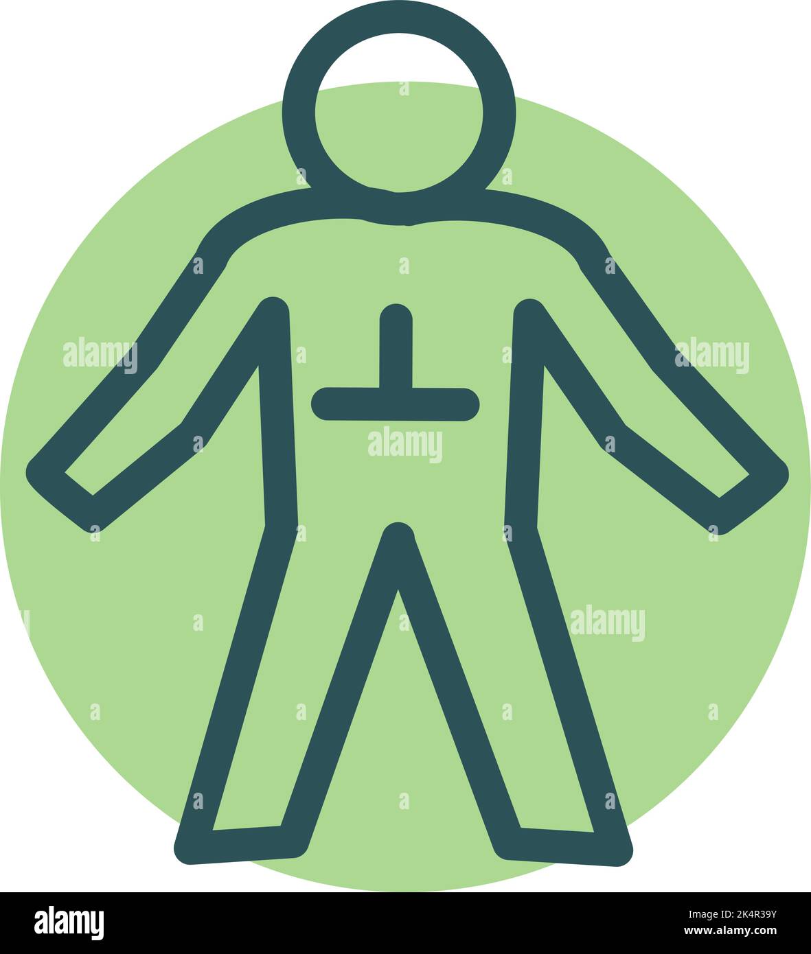 Healthy human, illustration, vector on a white background Stock Vector ...