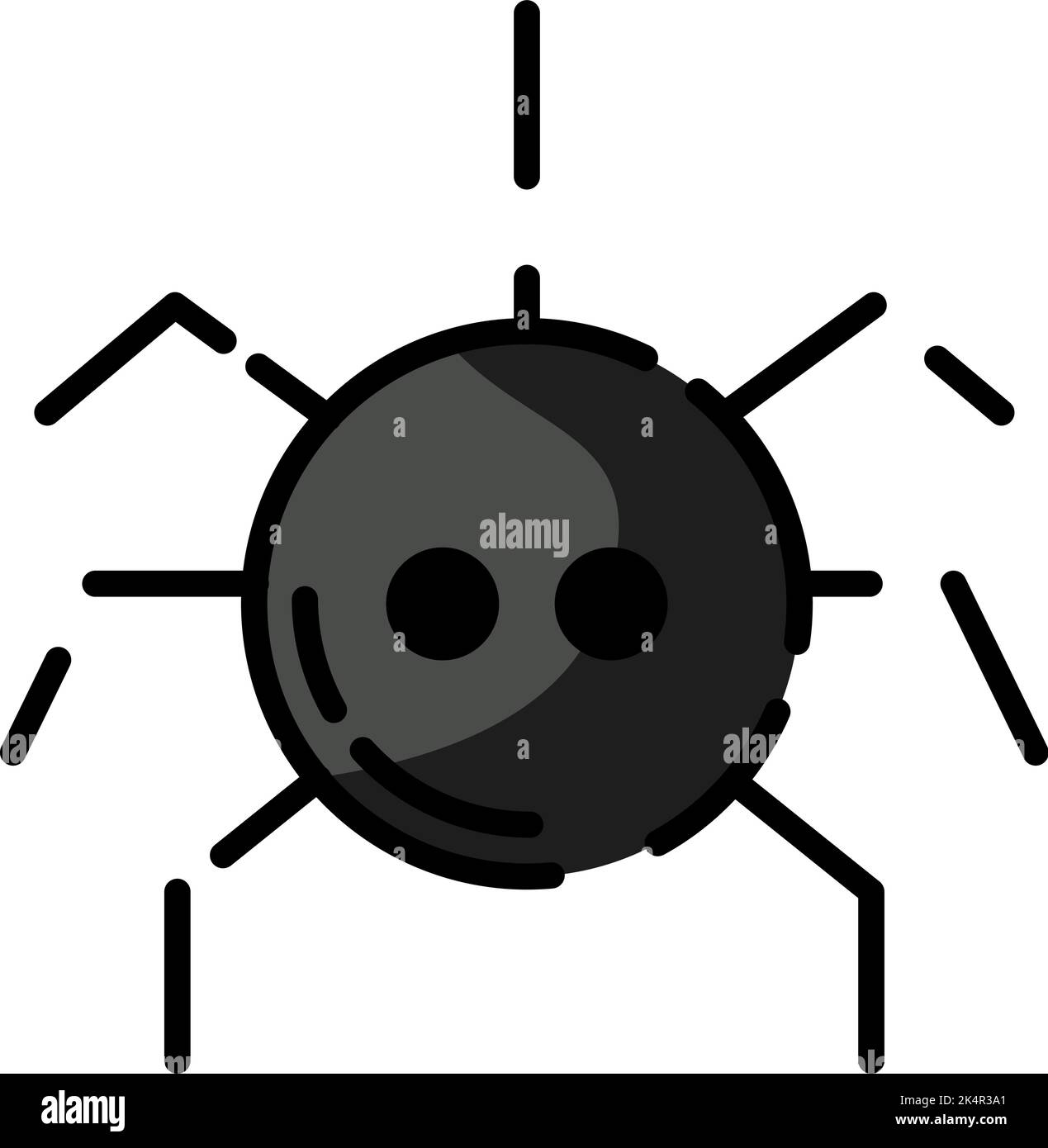 Halloween spider , illustration, vector on a white background Stock ...