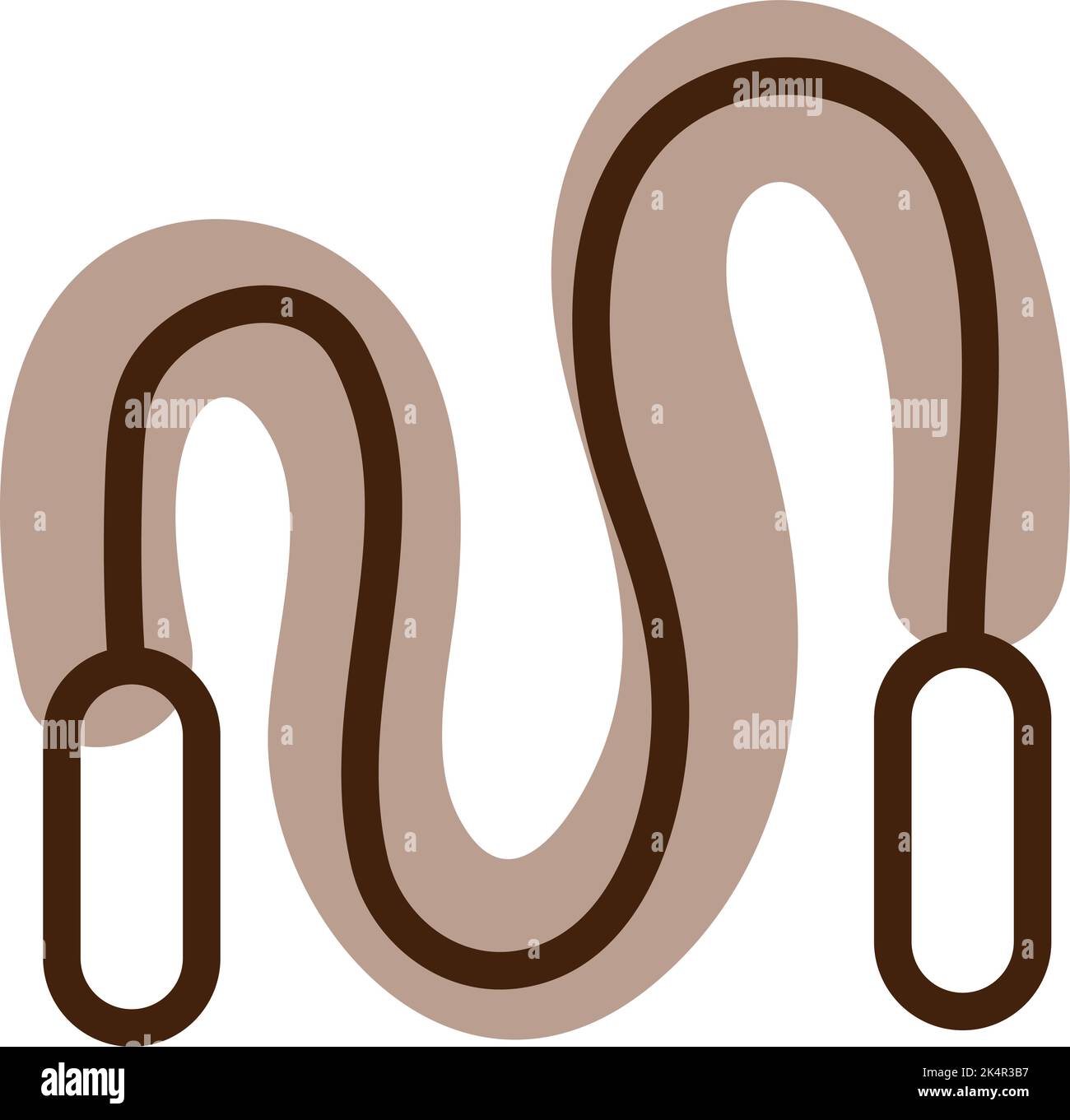 Jumping rope hobby, illustration, vector on a white background Stock ...