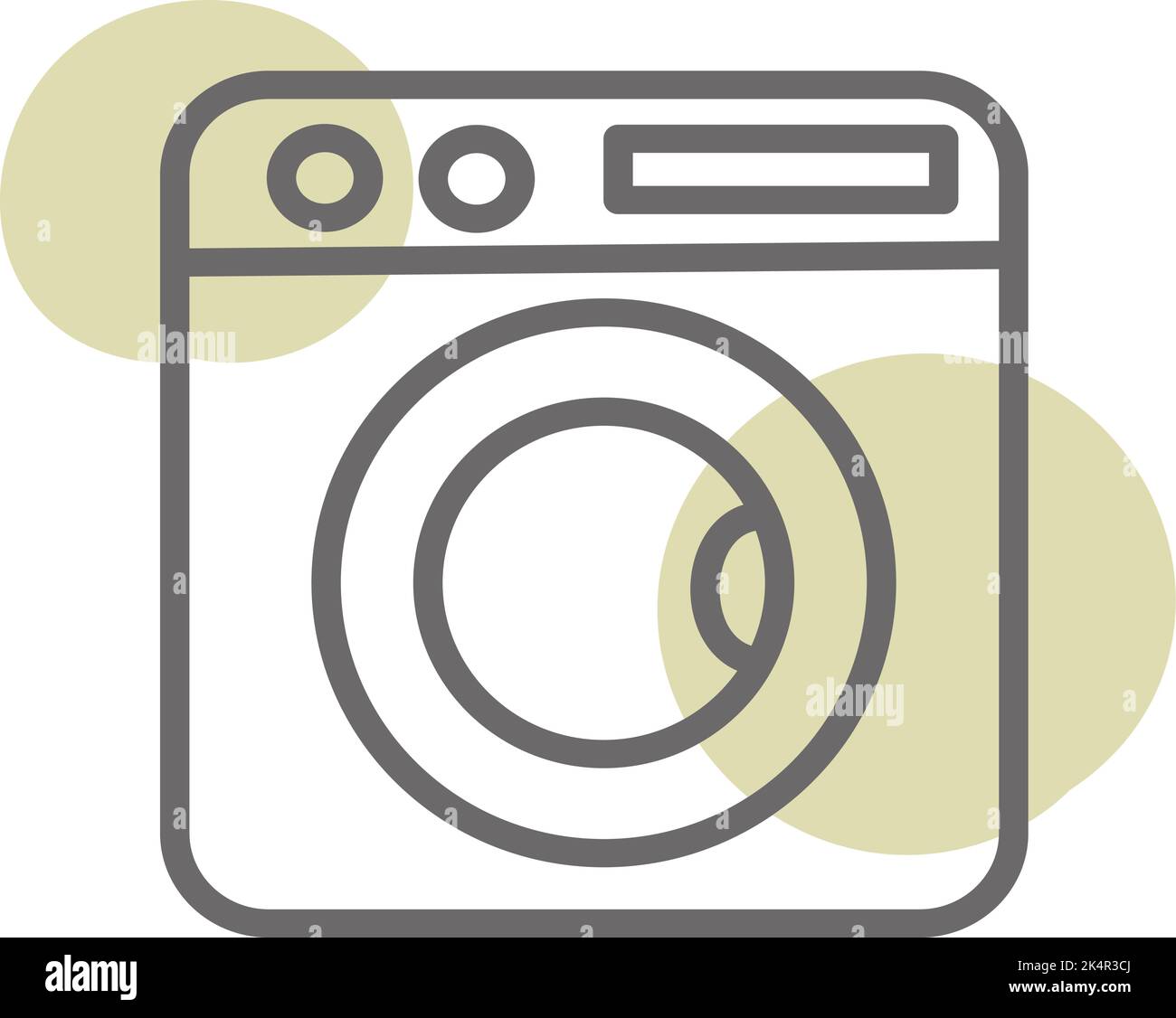 Washing machine, illustration, vector on a white background Stock ...
