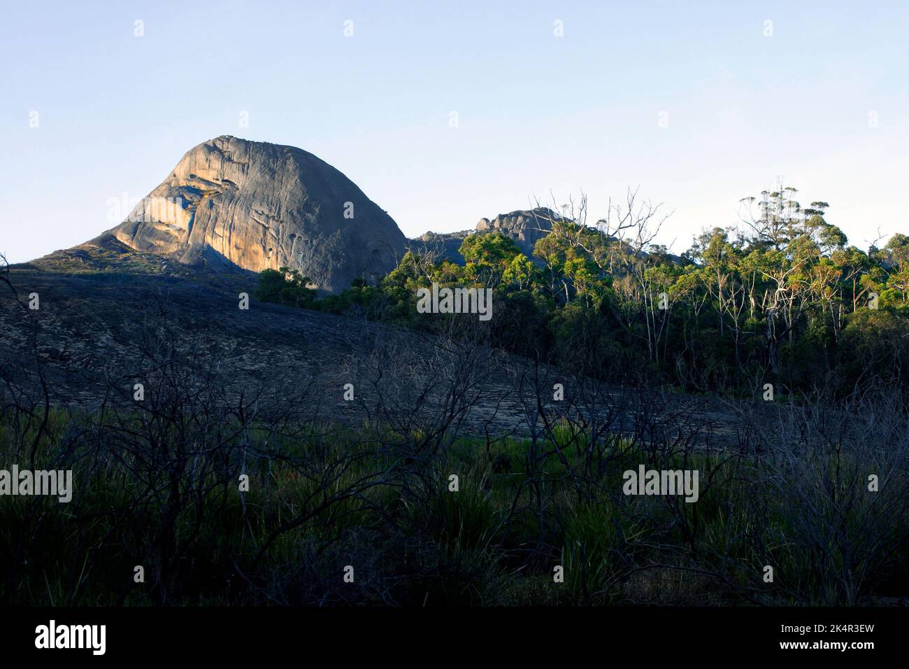 Granite stone face head formation, Porongurup National Park, Southwest ...