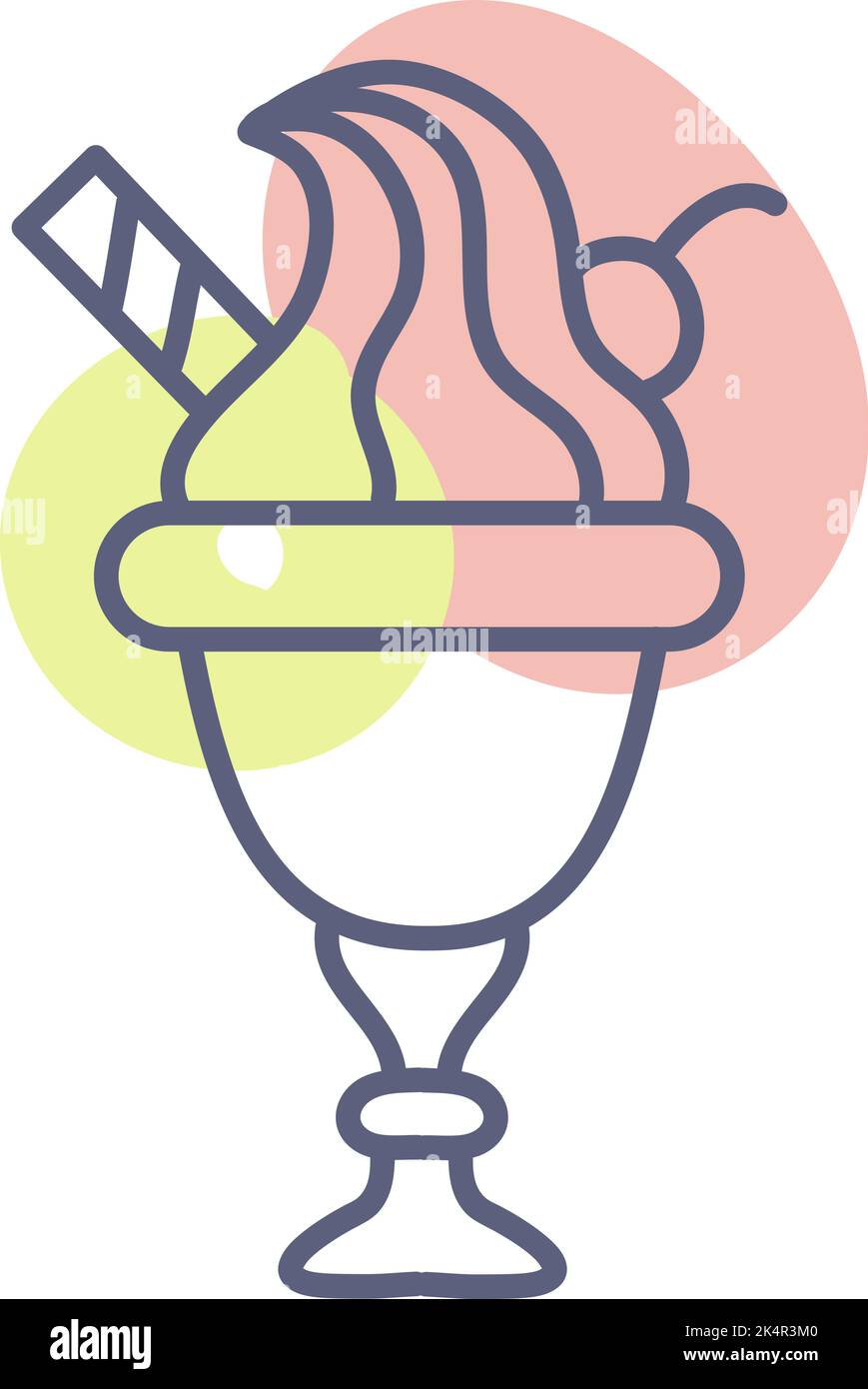 Dessert ice Stock Vector Images - Alamy