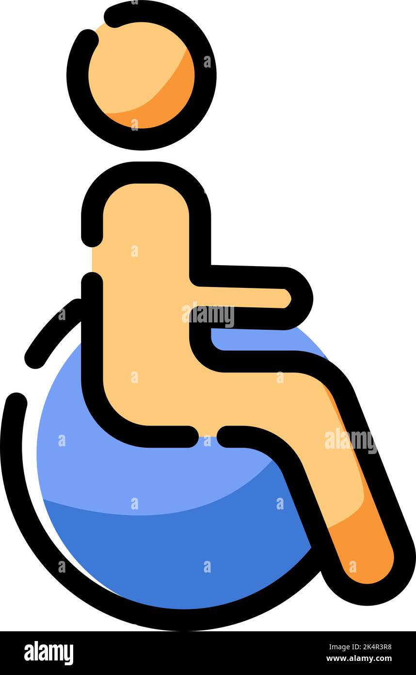 Hotel wheelchair accessible, illustration, vector on a white background ...