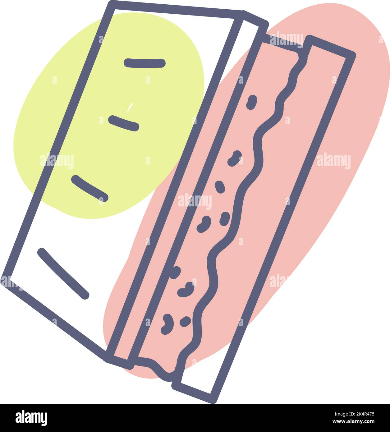 Sandwich ice cream Stock Vector Images - Alamy