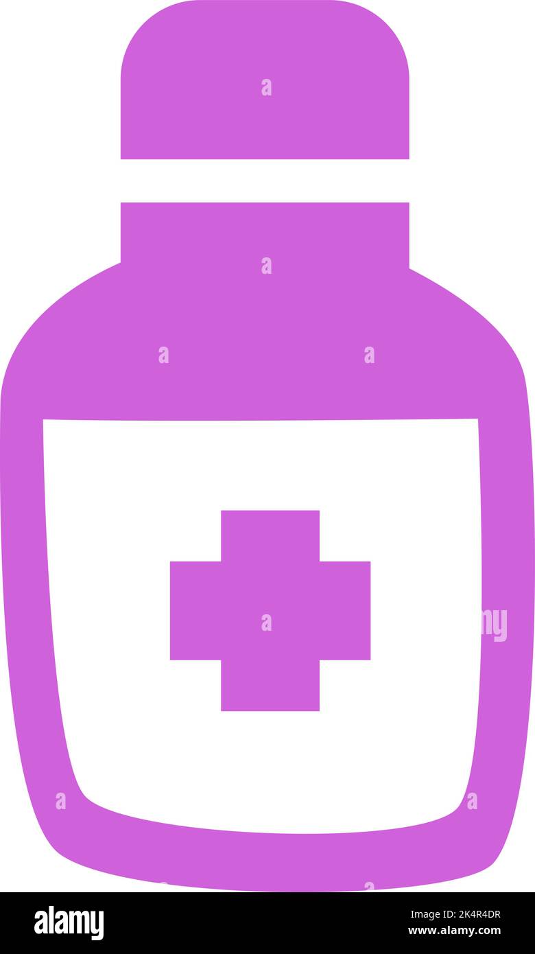 Rubbing alcohol, illustration, vector on a white background Stock ...