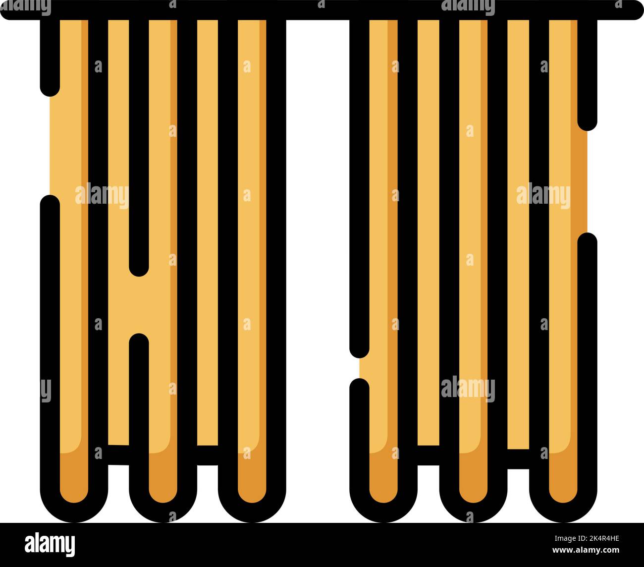 Wooden house on yellow Stock Vector Images - Alamy