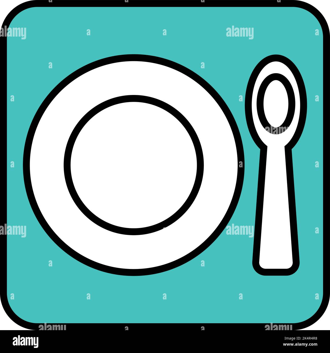 Empty dishes restaurant Stock Vector Images - Alamy