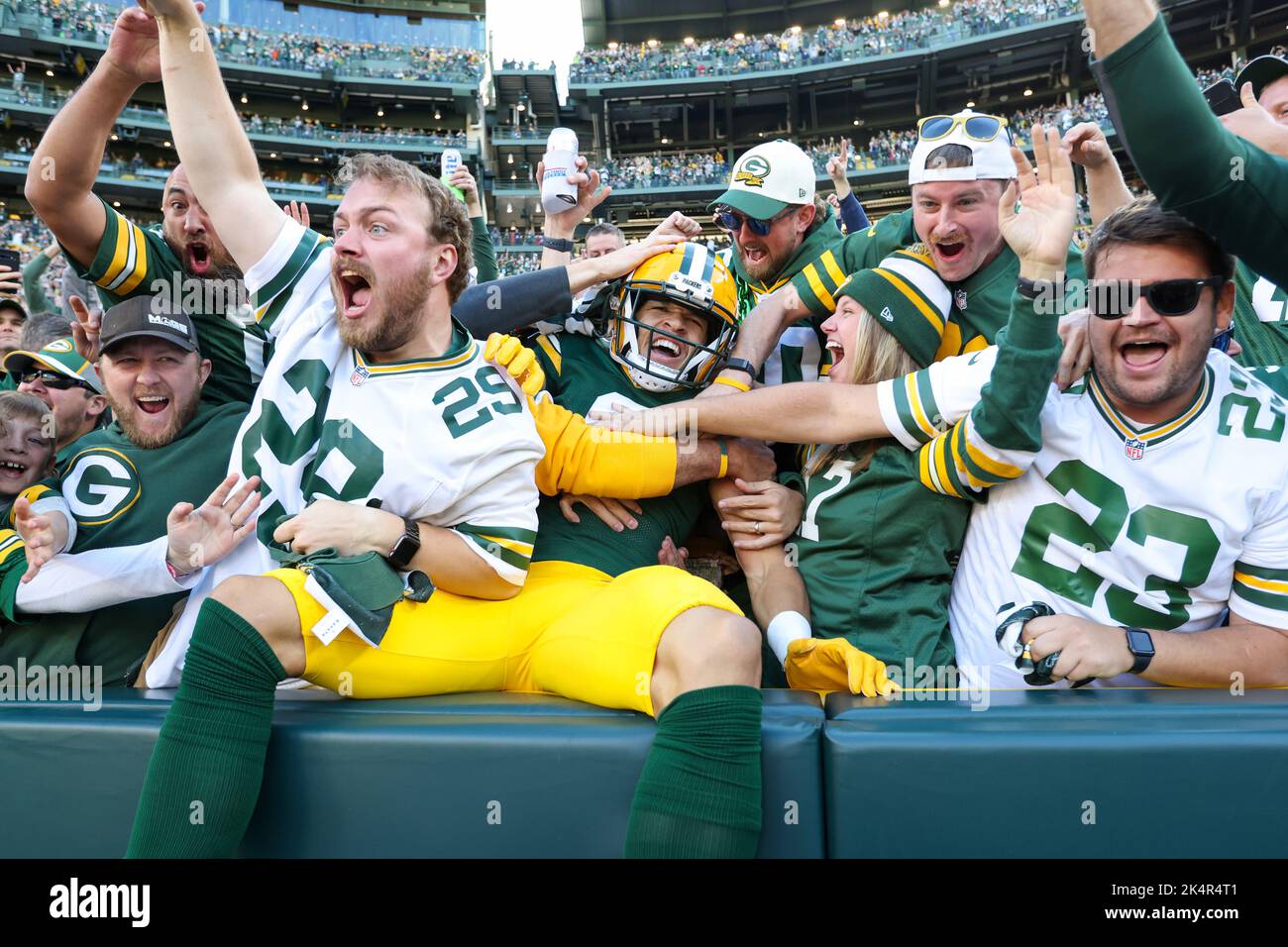 Jordy Nelson Lambeau Leap 2022